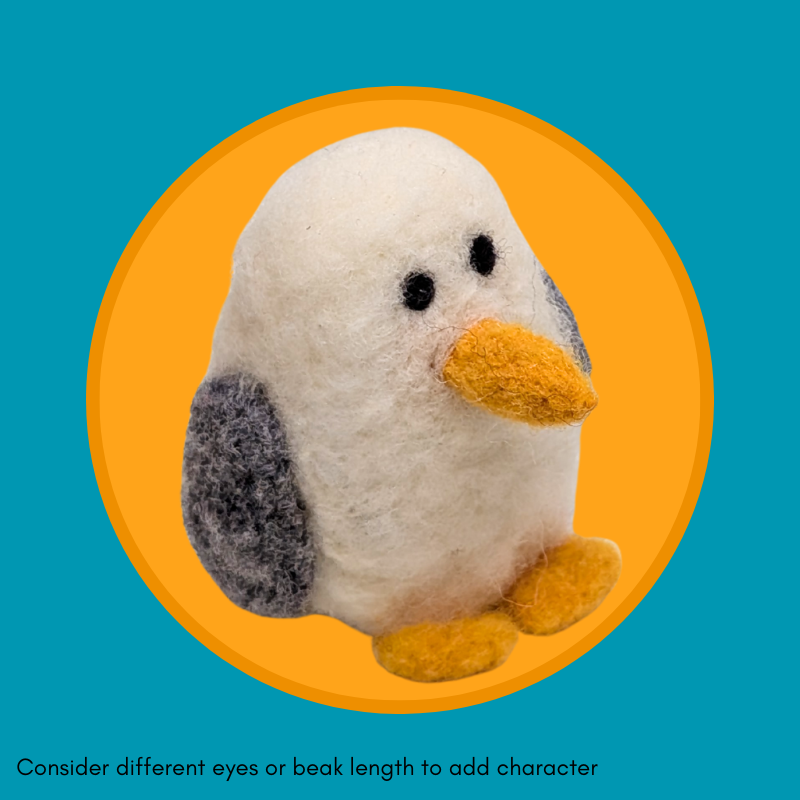 BCAS Needle Felting Kit - Seagull – Blank Canvas Art Supplies